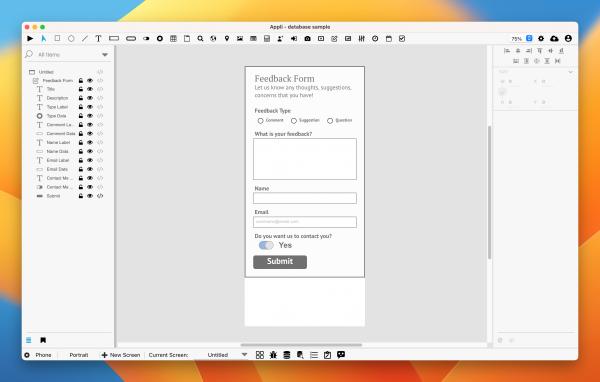 Introduction to the form builder - Appli