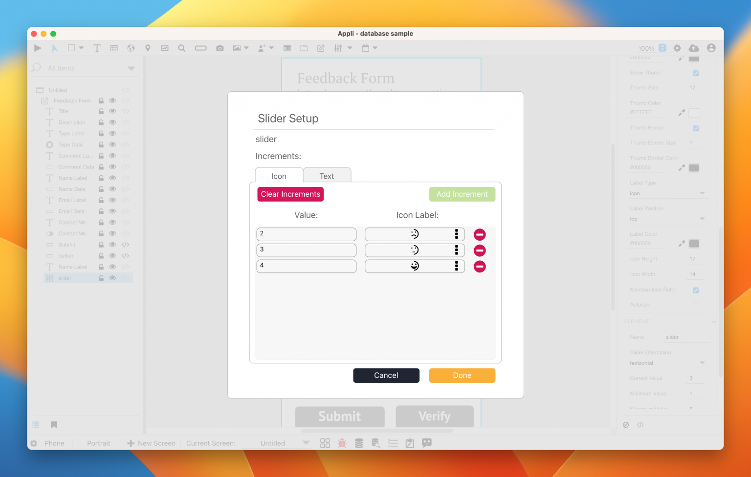 Controlling Numeric Input With The Slider Element Appli